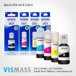 Epson 001 Ink 4 Colors for (L4150,L4160,L6160,L6170,L6190)
