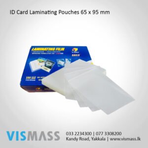 ID Card Laminating Pouches (65 x 95 mm) – 100 Sheets Pack